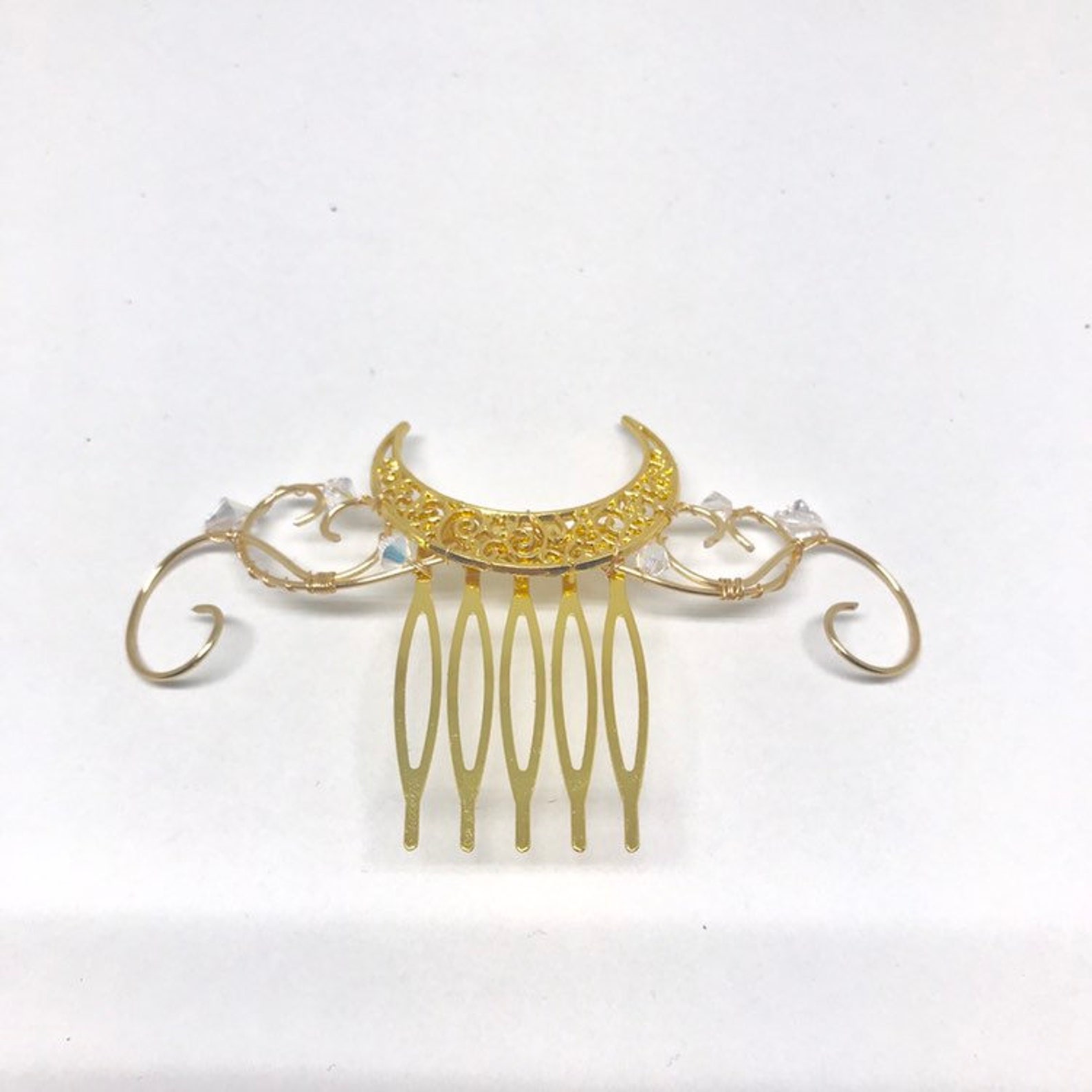 Moon Comb Crescent Hair Accessory Celestial Hair Piece - Etsy