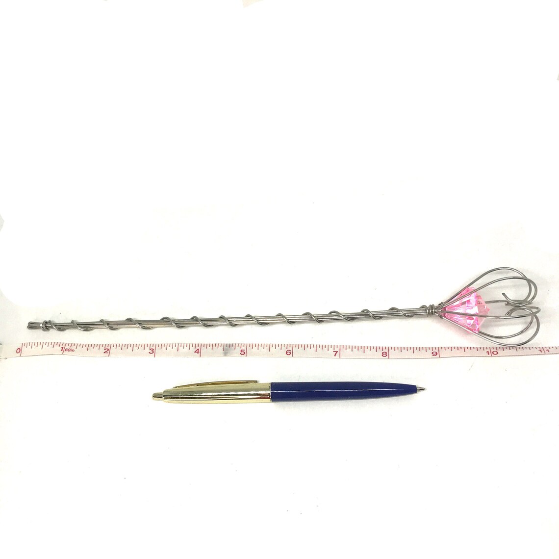 Princess Scepter With Pearl Pink Jewel Scepter Silver and | Etsy
