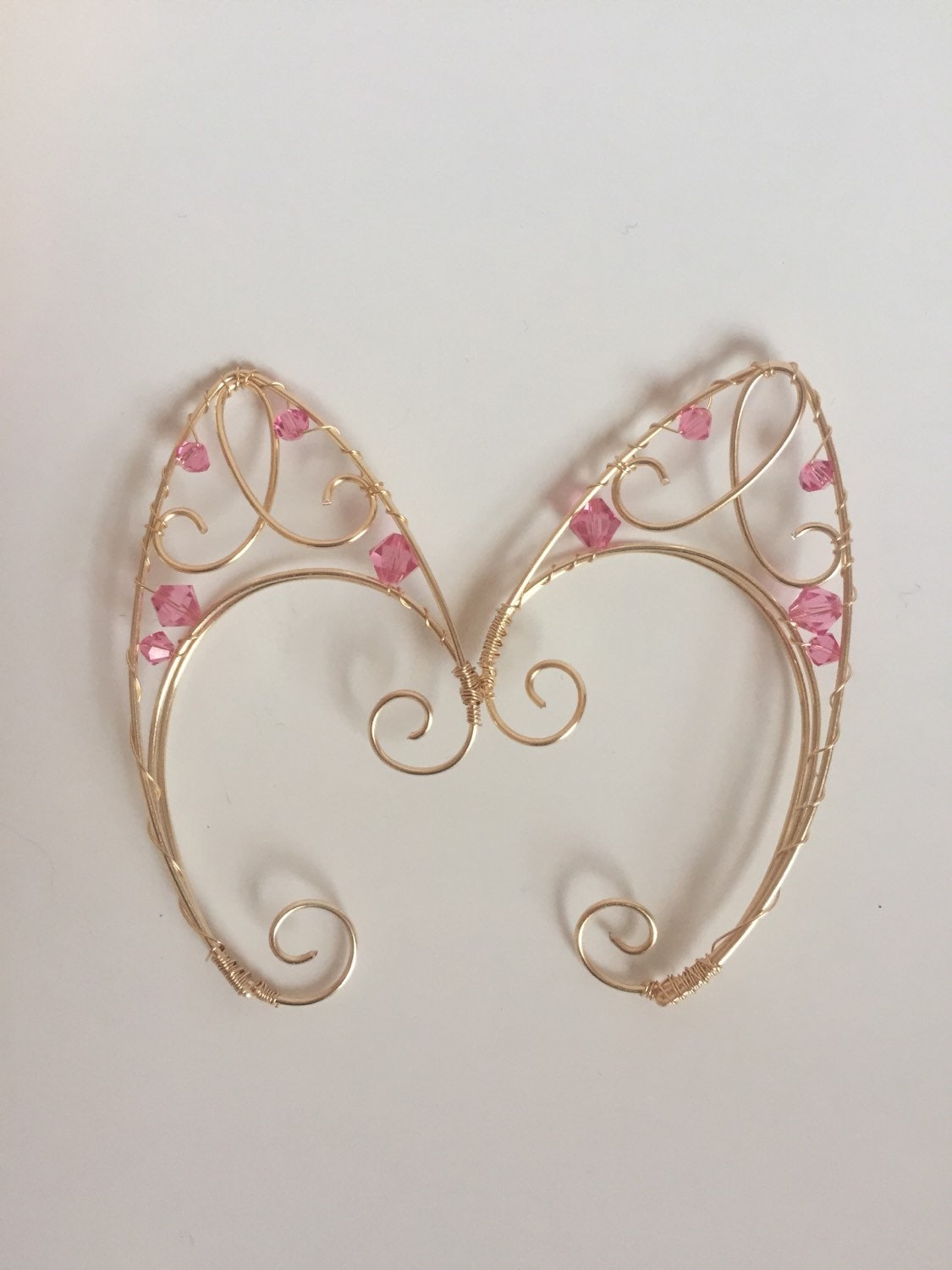Pink and Gold Fairy Ear Cuffs - Etsy Canada