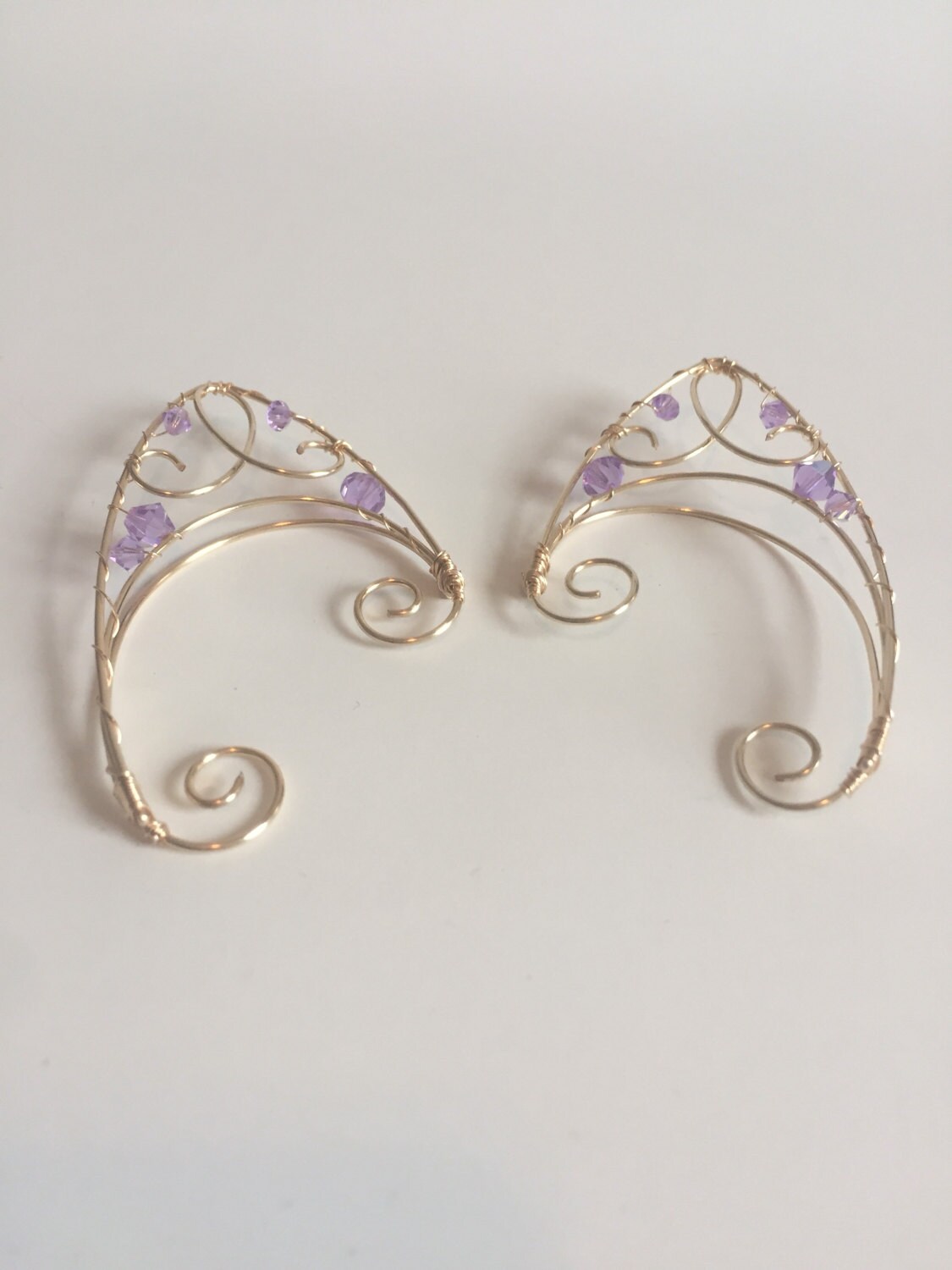 Purple Elf Ears Fairy Ear Cuff Pointy Ears Pixie Ears - Etsy Singapore