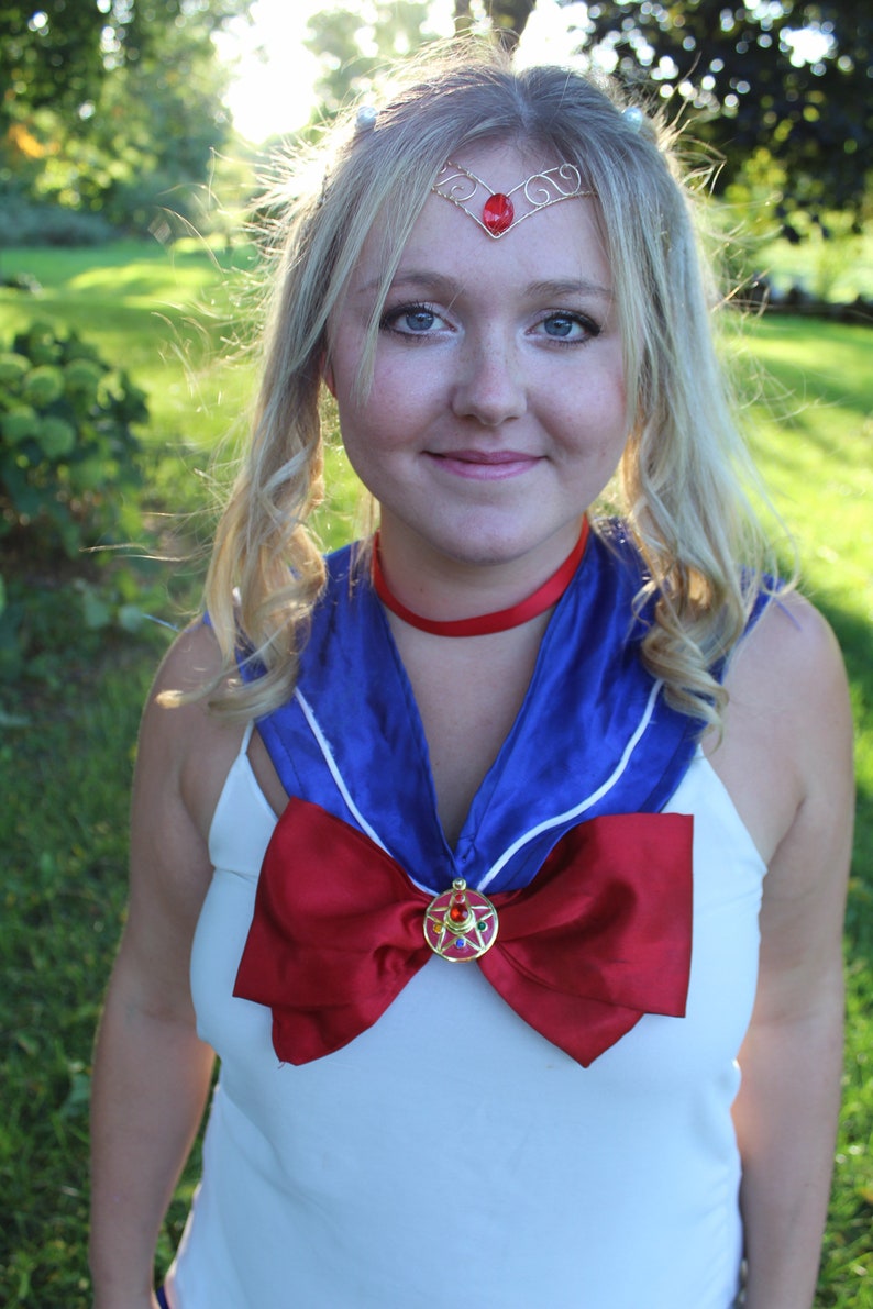Red Crystal Forehead Tiara Ruby Jewel Circlet Elfin Crown | Etsy