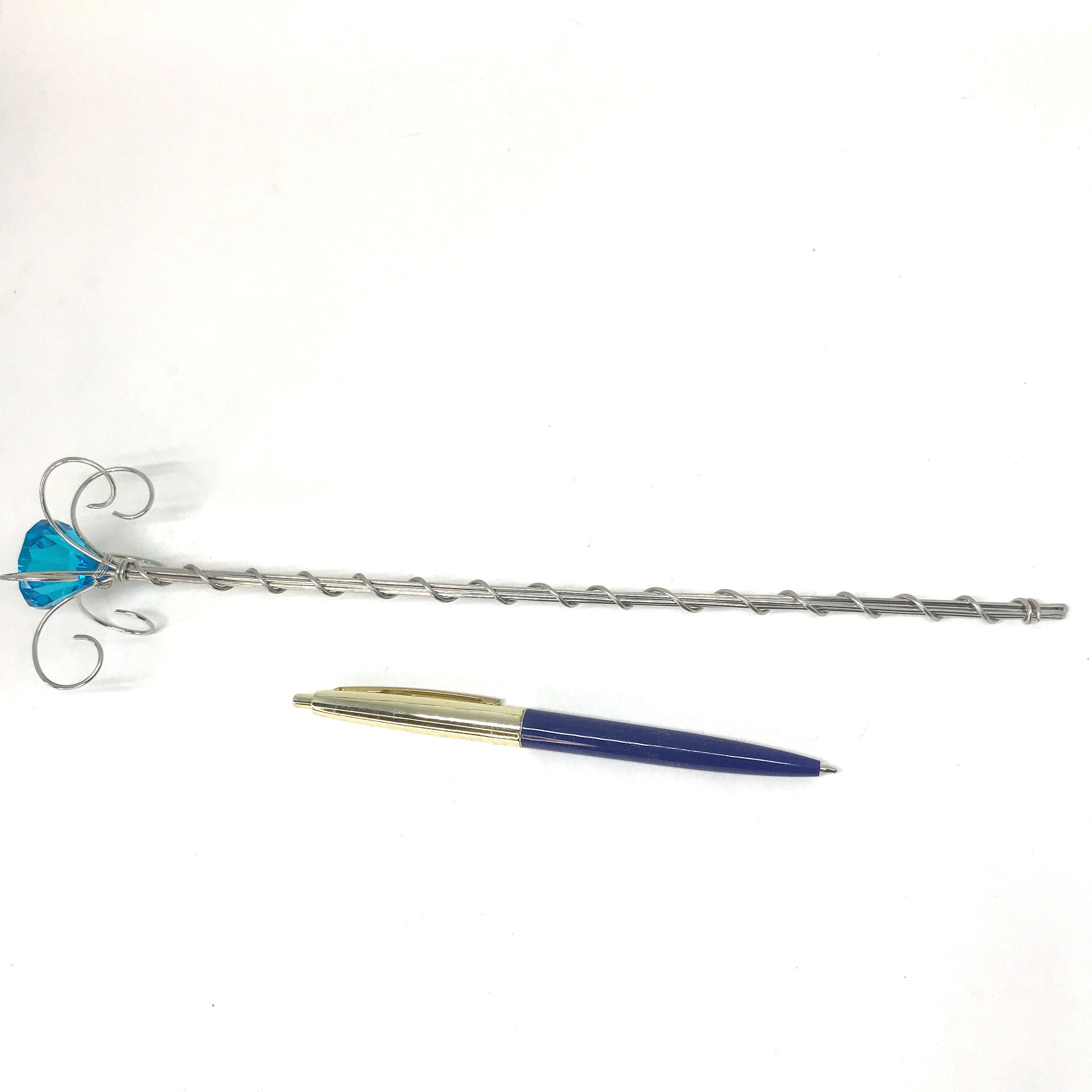 Blue Jewel Fairy Wand - Princess Scepter - Crystal Sceptre - Little ...