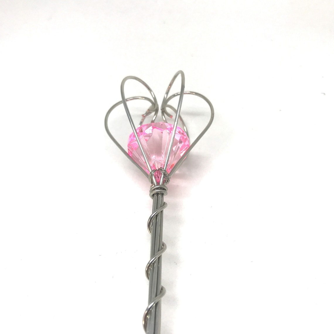 Fairy Wand Princess Scepter Pink Jewel Scepter Silver and | Etsy