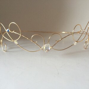 Elfin Circlet - Renaissance Medieval Crown - Princess Forehead Tiara ...