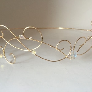 Elfin Circlet - Renaissance Medieval Crown - Princess Forehead Tiara ...