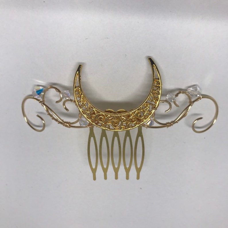 Moon Comb Crescent Hair Accessory | Etsy