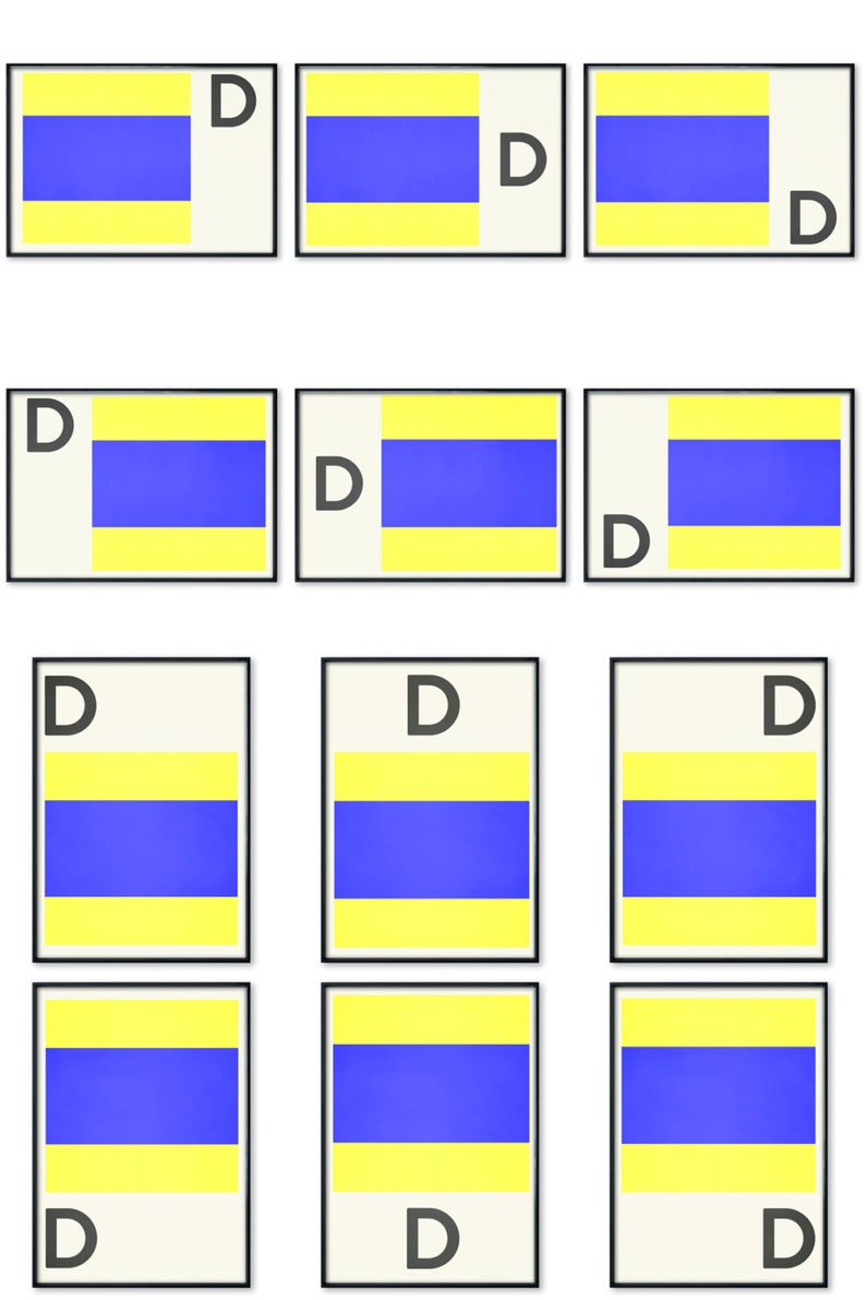 Naval Flag Letter D Nautical Art Naval Signal Nautical - Etsy