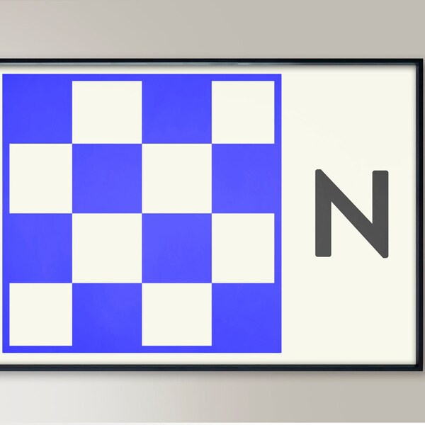 Navy Alphabet Flags - Etsy