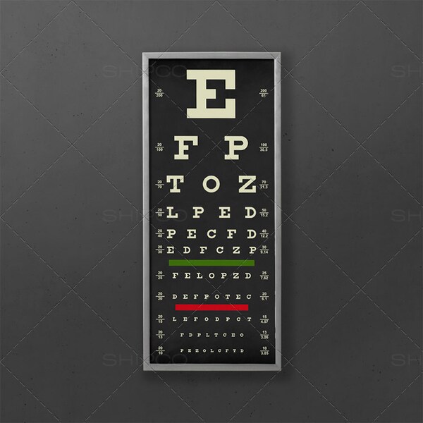 Vintage Eye Chart - Etsy