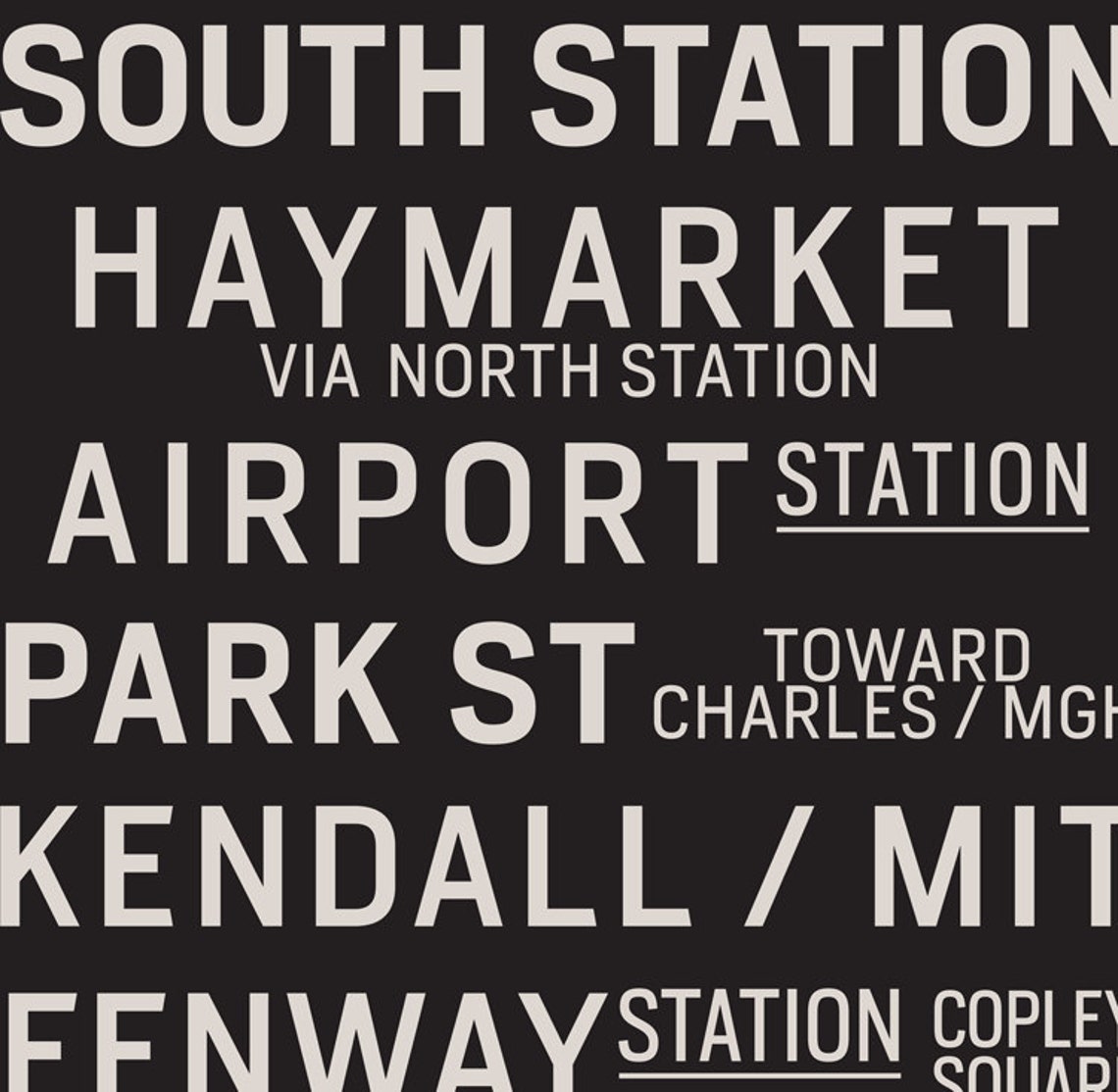 Boston Massachusetts Retro Bus Roll Sign Bus Blind Subway - Etsy