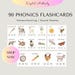 90 Alphabet Sound Flashcards for Kids - Printable 12-page Phonics ...