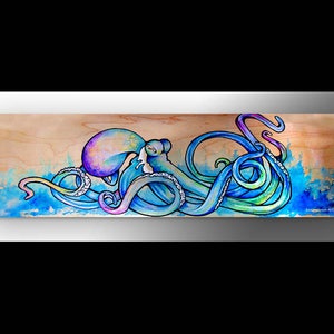 Blue Octopus Art Octopus Wall Art Octopus Painting Octopus Canvas Surf ...