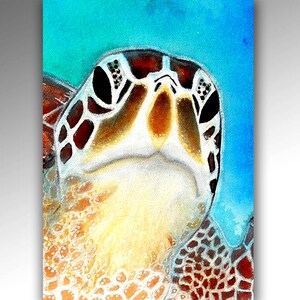 Sea Turtle Art Turtle Painting Ocean Art Animal Artwork Kids Bedroom ...