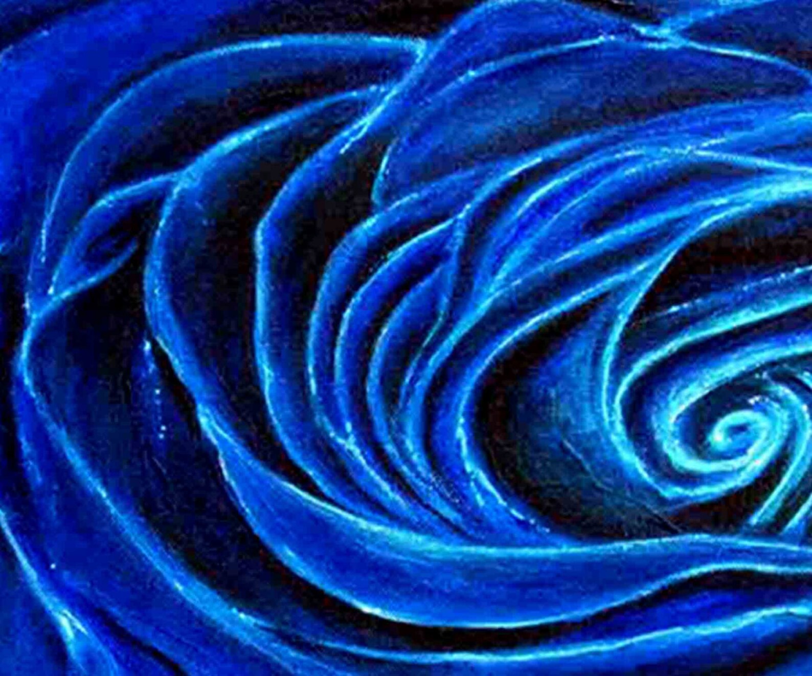 Blue Rose Painting Witchy Decor Twin Peaks Blue Rose - Etsy