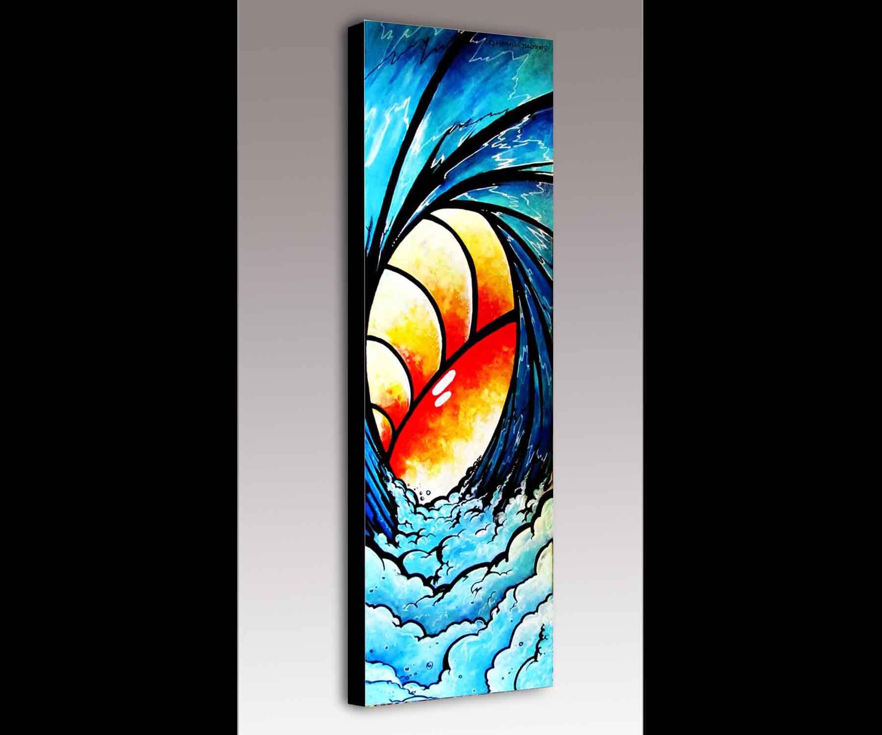 Wave Canvas Surf Decor Ocean Waves Children Art Ocean - Etsy