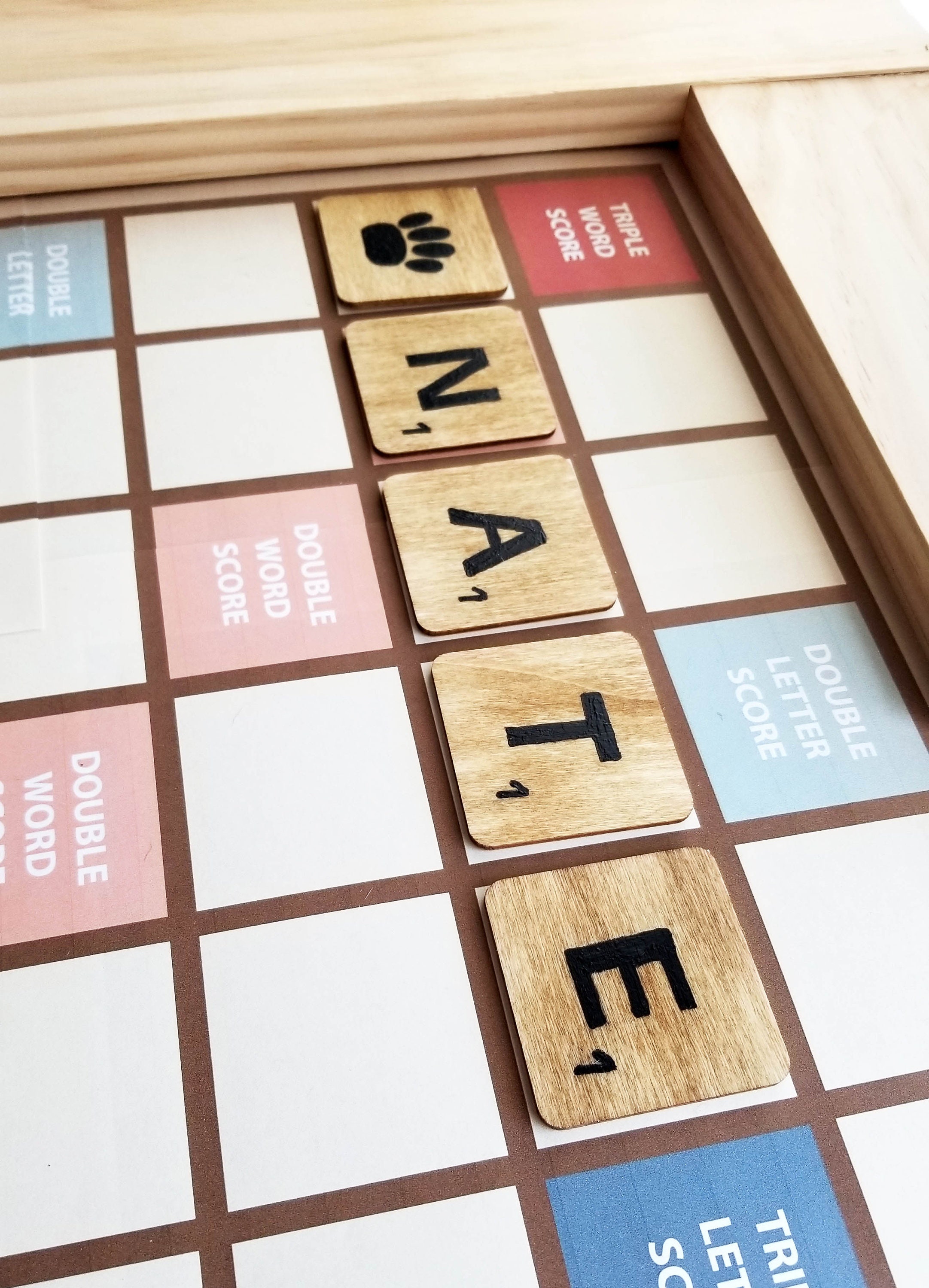 Large Scrabble Tiles - Personalized - Wooden Tiles - Customized Decor ...