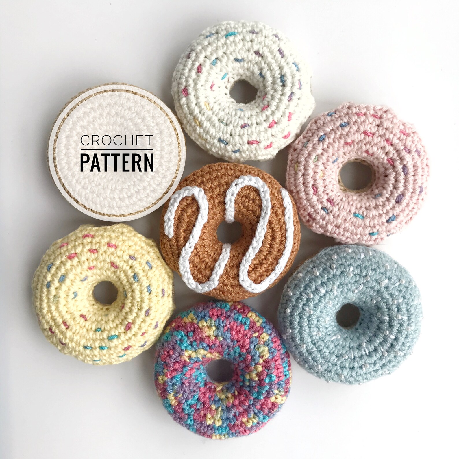 Crochet Donut Pattern PDF UK Terminology English - Etsy