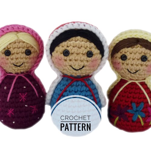 Russian Nesting Dolls Crochet Pattern - Etsy