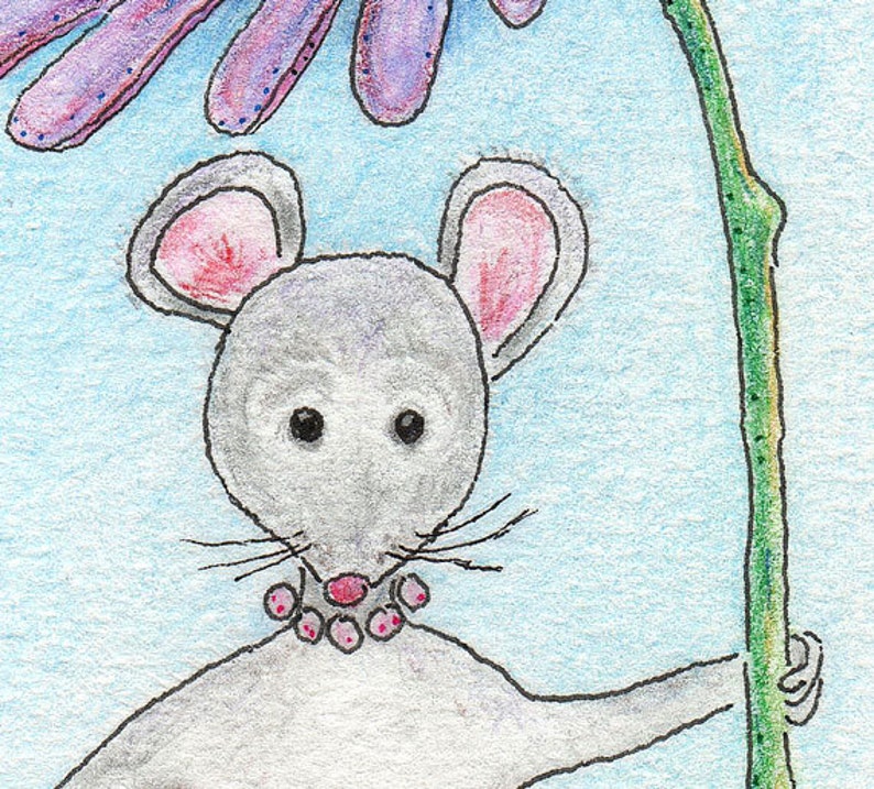 Molly Mouse Limited Edition Matted Print From Original Drawing - Etsy