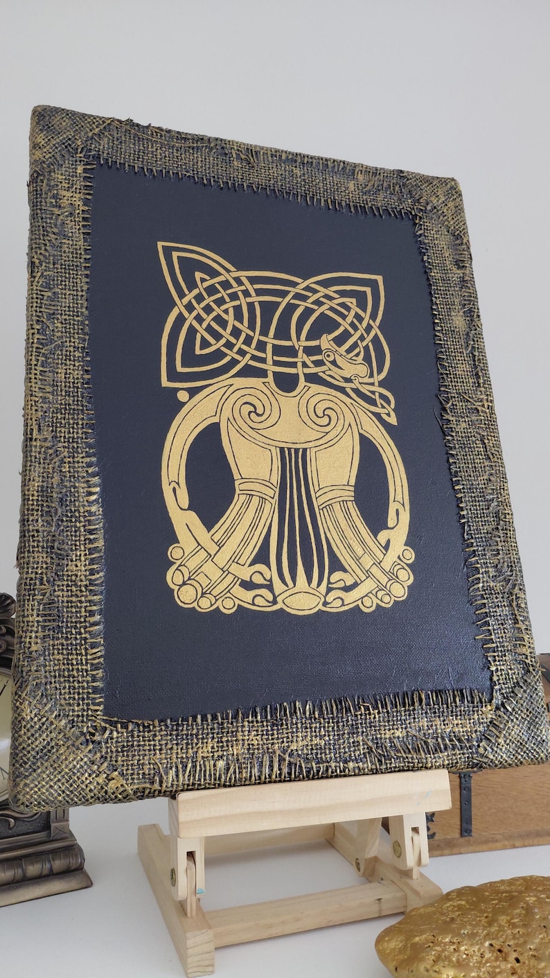 Acrylic Drawing Celtic Symbol. Size: 41x31x2cm - Etsy
