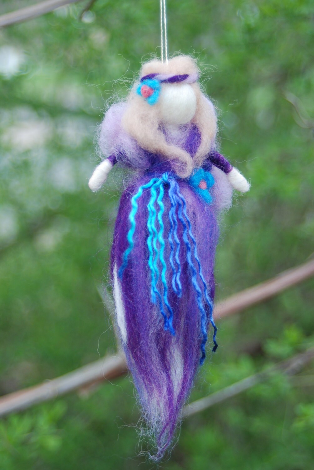 Needle Felted Fairy Angel Handmade Waldorf Inspired Shades Of | Etsy