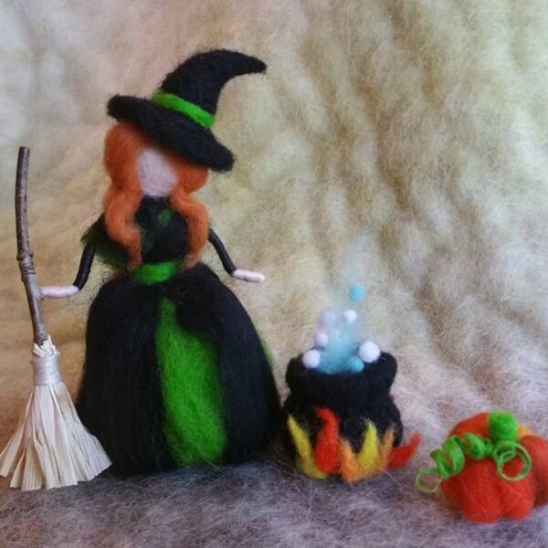 Needle Felted Witch - Etsy