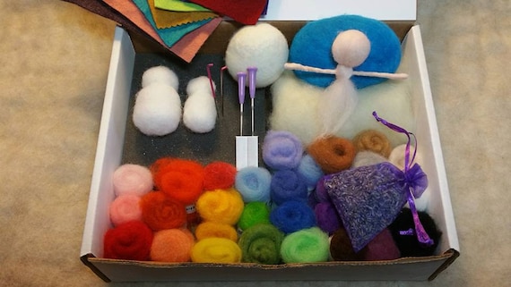 Felting Kit Everything Kit With Core Wool Felted Soap | Etsy