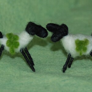 Felted Sheep Lucky You Lucky Ewe St Patricks Day Irish Green Tiny ...