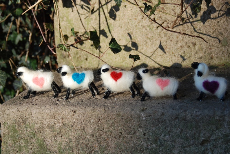 Felted Sheep Love Ewe Love You Felted Sheep Needle Felted - Etsy