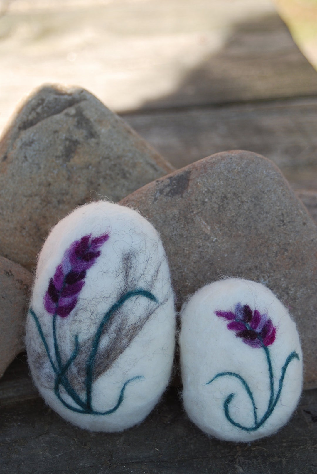 Felted Soap Fine Merino Wool Lavender Soap Set of 2 Bars 1 - Etsy