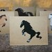 Horse Note Cards, Hand Cut Felt Horses With Hand Painted Details ...