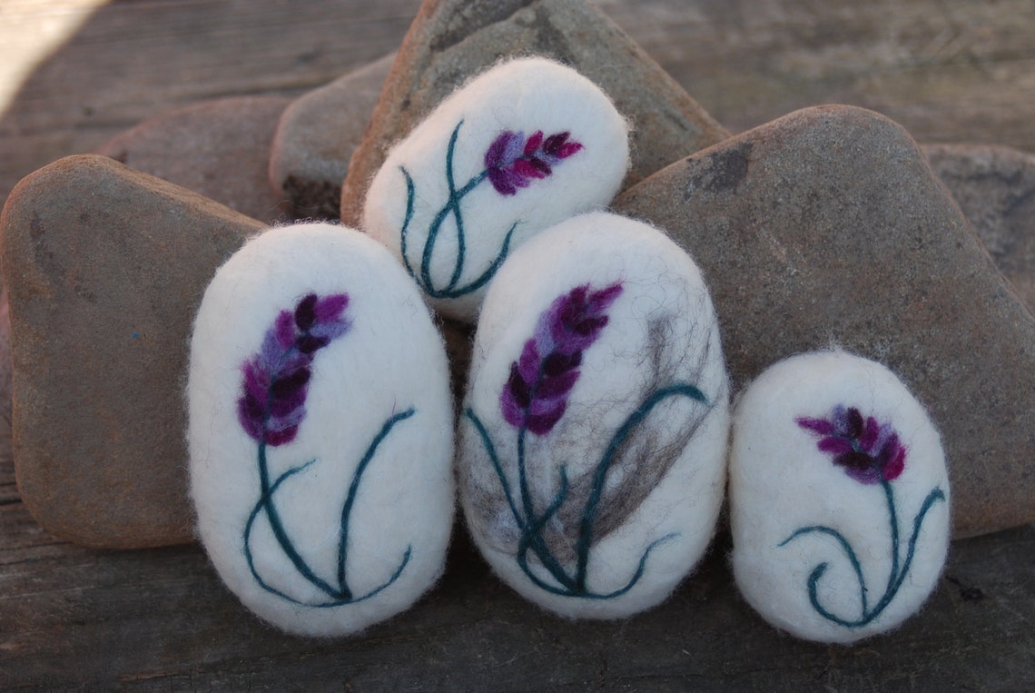 Felted Soap Fine Merino Wool Lavender Soap Set of 2 Bars 1 - Etsy