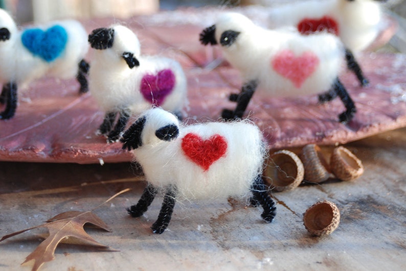 Felted Sheep Love Ewe Love You Felted Sheep Needle Felted - Etsy