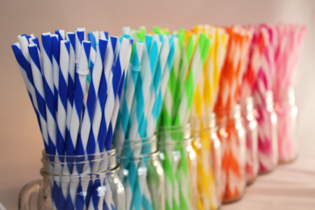 14 Reusable Straws BPA Free Every Color Straws Summer Time - Etsy