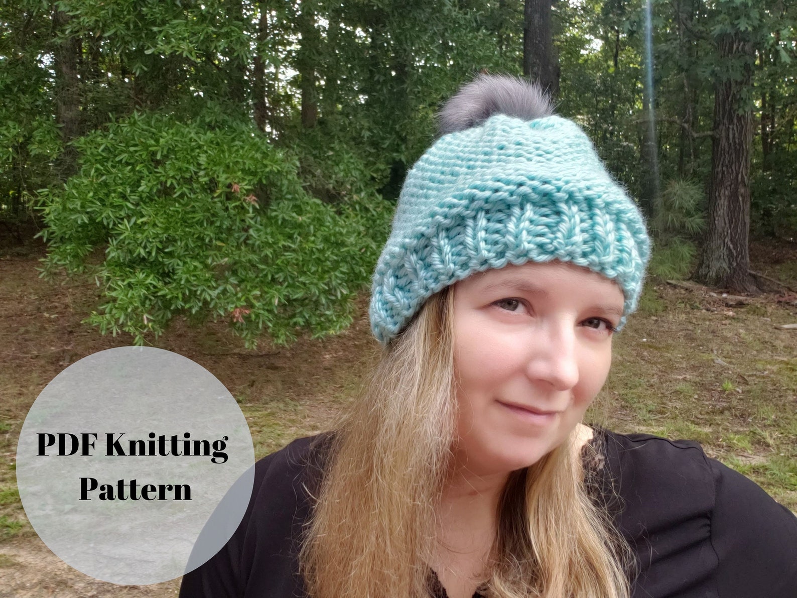 Quick Ribbed Hat Knitting Pattern, Easy Knitting Pattern, DIY Beanie ...