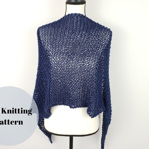 Easy Lightweight Shawl Knitting Pattern / Digital Download Warm Weather ...