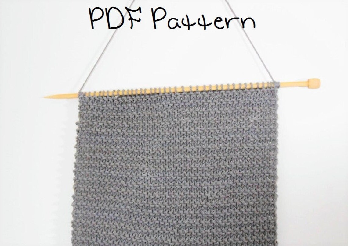 Wall Hanging Knitting Pattern Home Decor Easy DIY Knit Pattern - Etsy