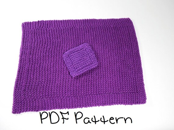 Placemat Knitting Pattern Place Setting Beginner Pattern Easy | Etsy