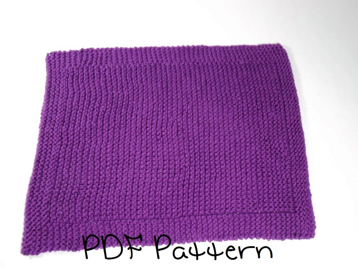 Placemat Knitting Pattern Place Setting Beginner Pattern Easy Coaster ...