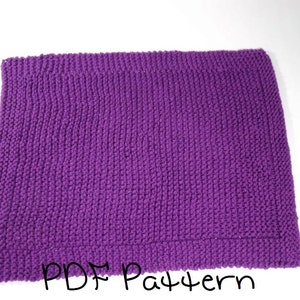 Placemat Knitting Pattern Place Setting Beginner Pattern Easy Coaster ...