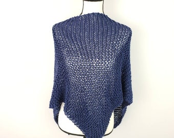 Navy Blue Shawl - Etsy