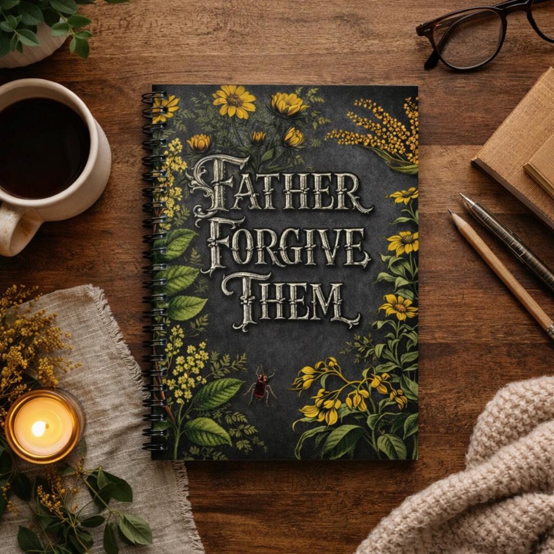 Father Forgive Them Notebook | Spiral Ruled Spiritual Journal ...