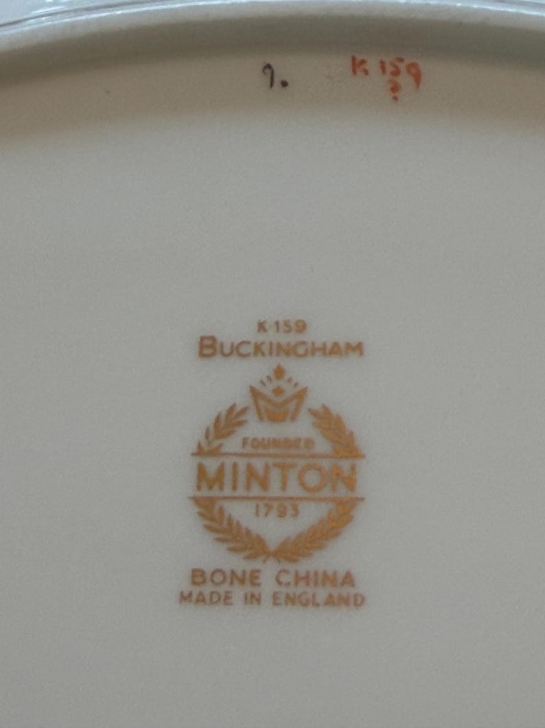 Minton Buckingham Bone China 54-piece Dinnerware Set With 22K Gold Rim ...