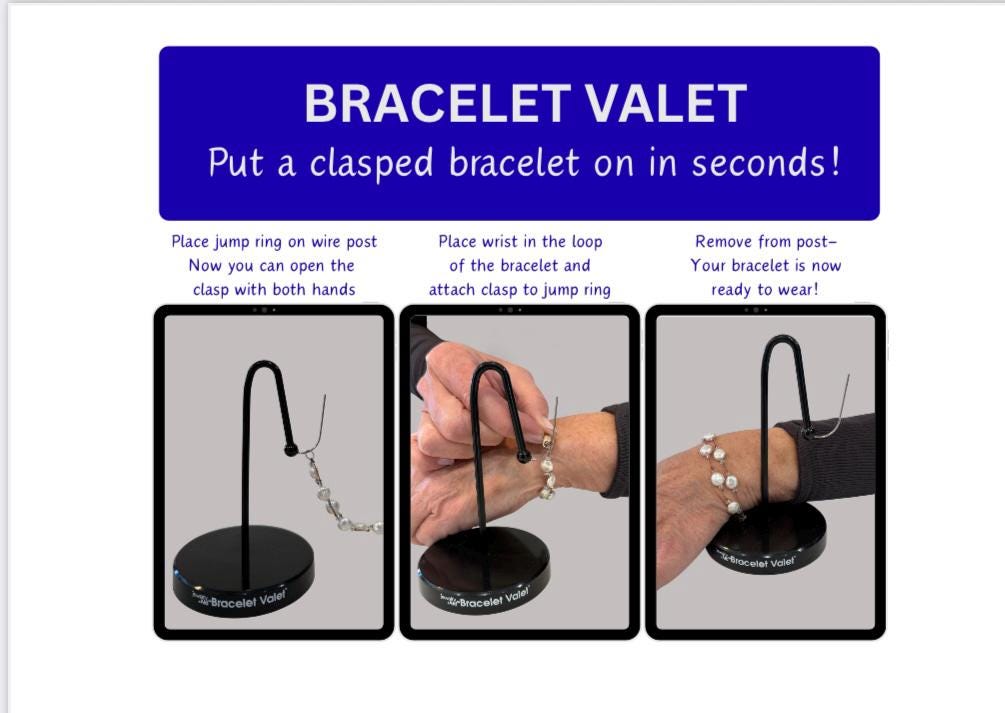 Bracelet Valet, Easy Bracelet Helper With Travel Pouch, Bracelet Friend ...