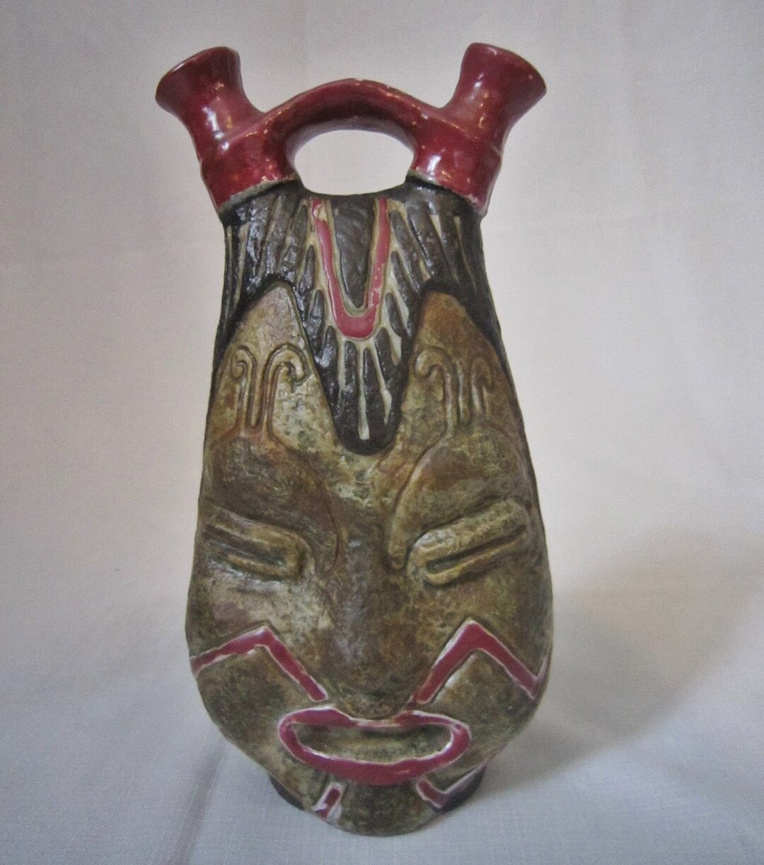 Vintage Italian Art Pottery Decanter - Etsy