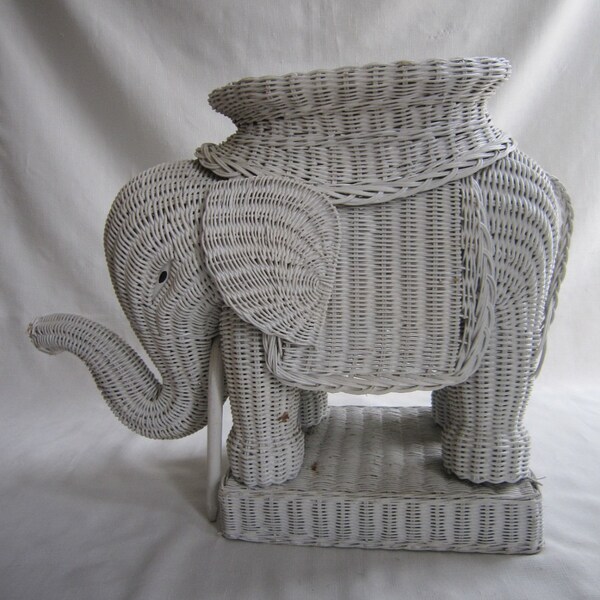 Wicker Elephant - Etsy