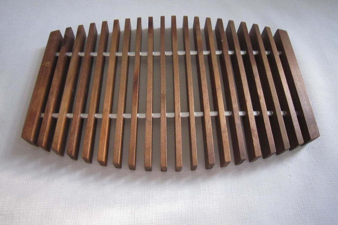 Mid Century Modern Teak Trivet - Etsy