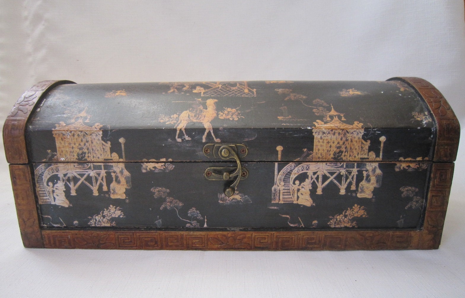 Vintage Chinese Chinoiserie Box - Etsy