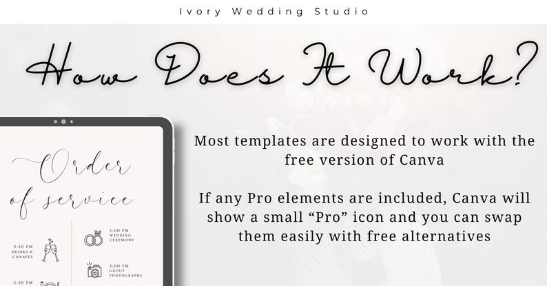 Elegant Cursive Wedding Favour Template - Editable Canva (instant ...