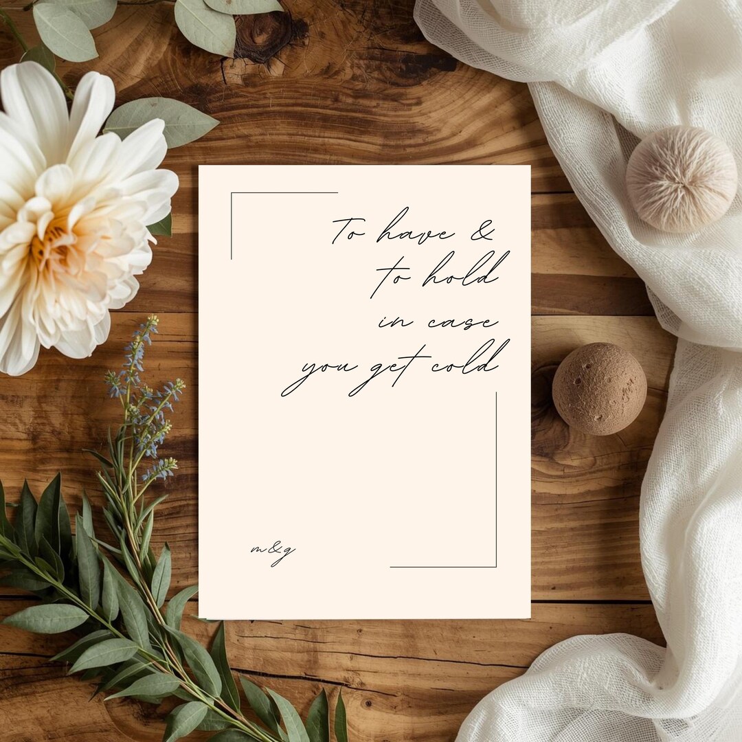 Elegant Cursive Wedding Favour Template - Editable Canva (instant ...